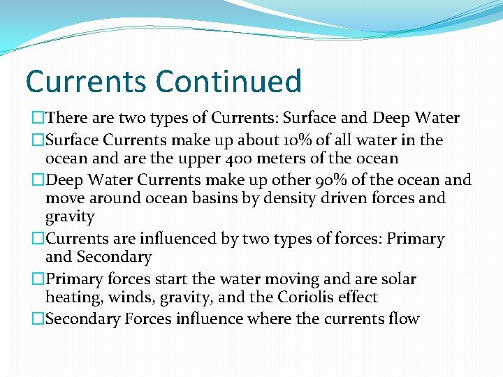 Gyres and Currents Made by Michael Kramer Coriolis