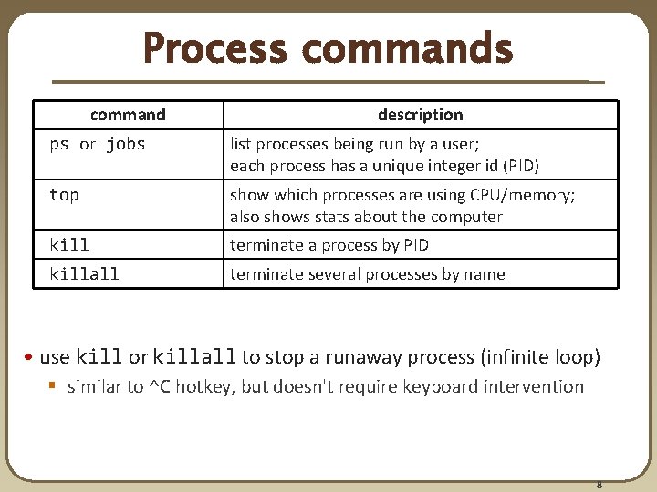 Cse 390 A Lecture 3 Bash Shell Continued