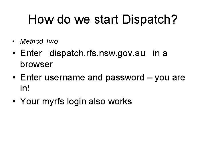 Dispatch for Hawkesbury Communications Brigade by Peter C