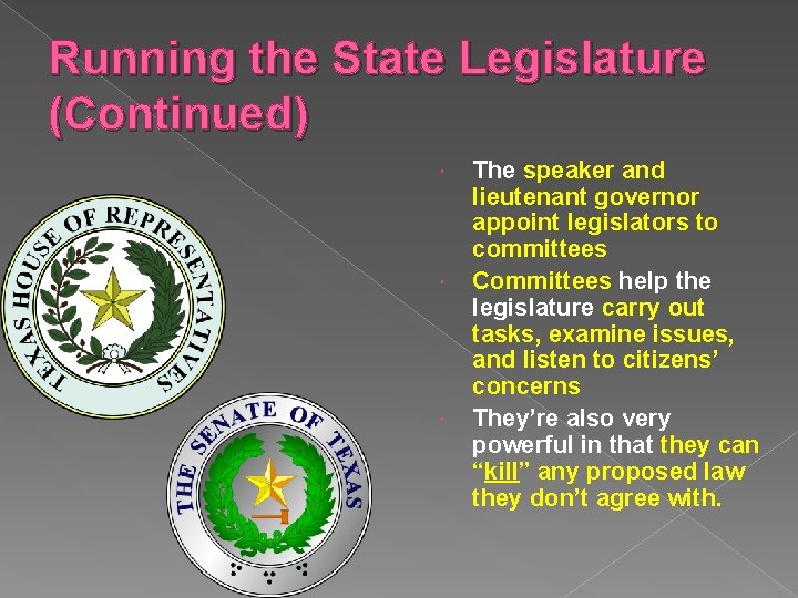 The 3 Branches of Government Texas Executive Branch