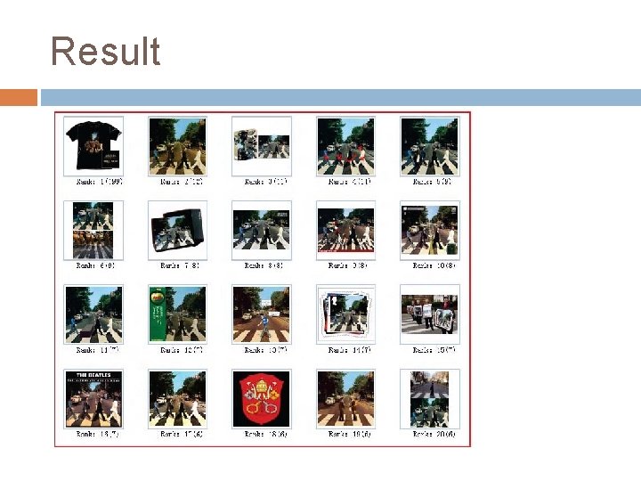 CROSSINDEXING OF BINARY SCALE INVARIANT FEATURE TRANSFORM CODES