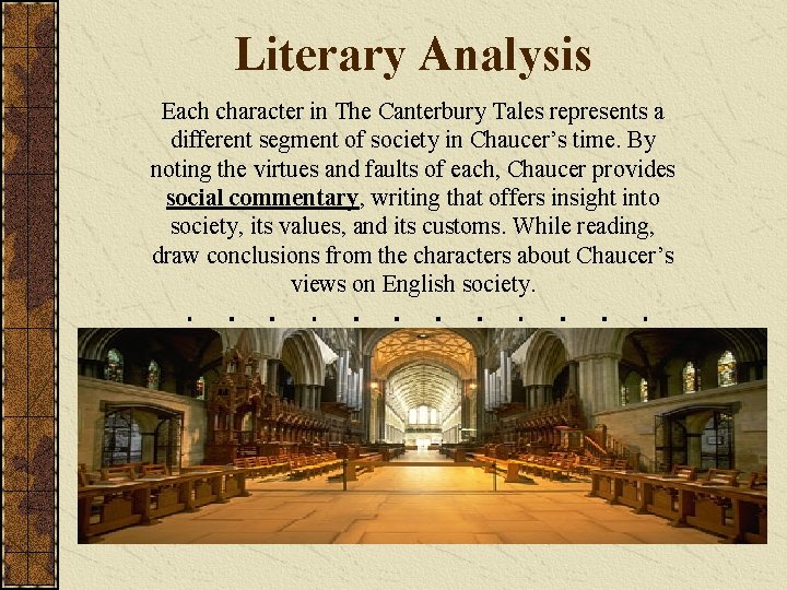 Canterbury Tales Background Introduction The Journey Begins Premise