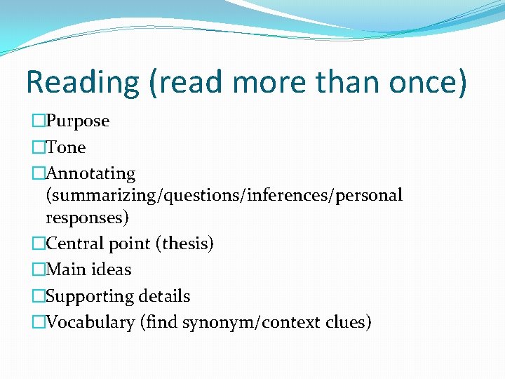 Balancing Act What Reading Teachers Want Writing Teachers