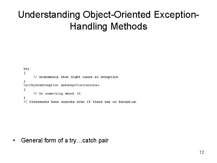 Chapter Eight Exception Handling 1 Objectives Learn about