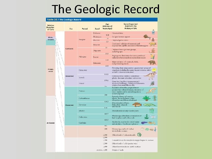 Evidence of Evolution by Natural Selection Ch 22