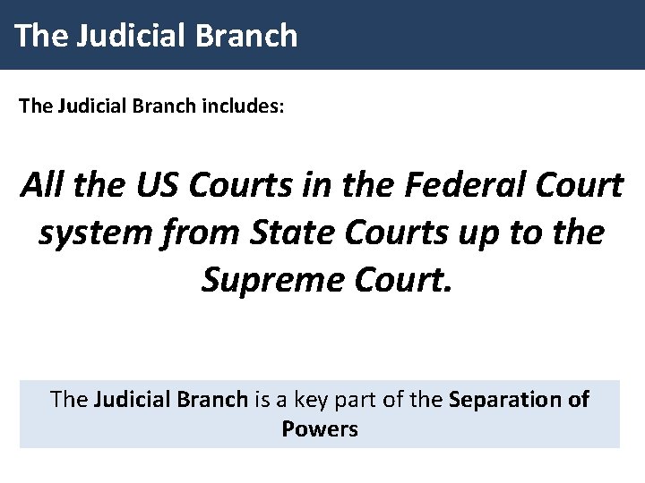 The US Judicial Branch A Level Government Politics