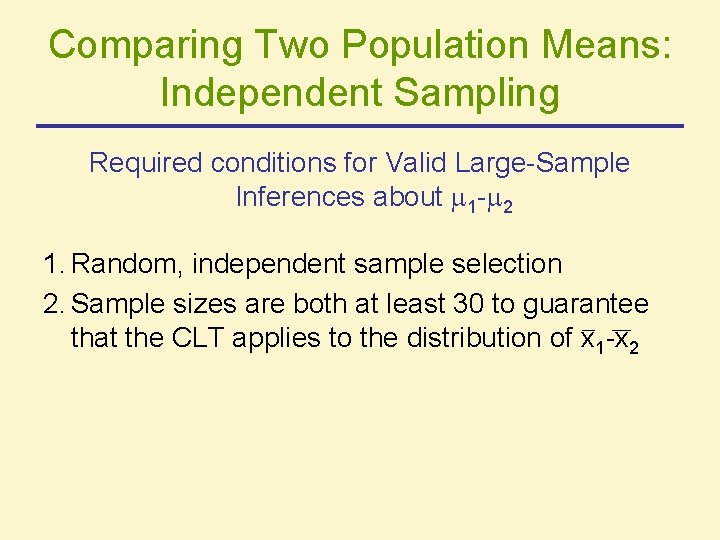 Chapter 9 Inferences Based on Two Samples Confidence