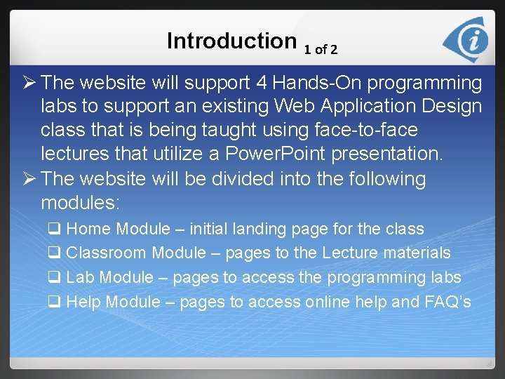Webbased Tutorial Storyboard Web Application Design Lab Classes