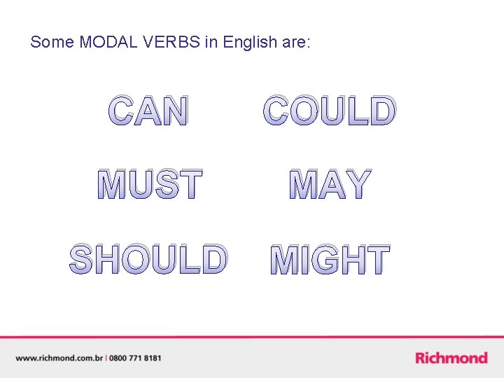 Upgrade 1 Unit 6 Grammar Reference Modal Verbs