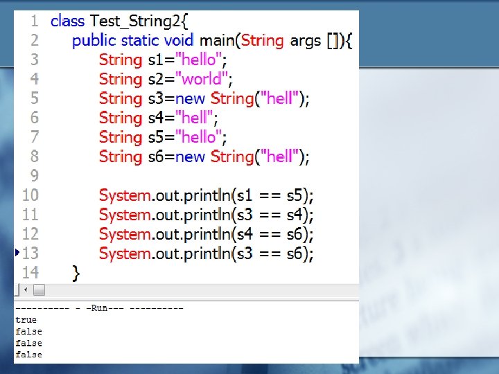 6 Object Class String Encapsulation Object Class String