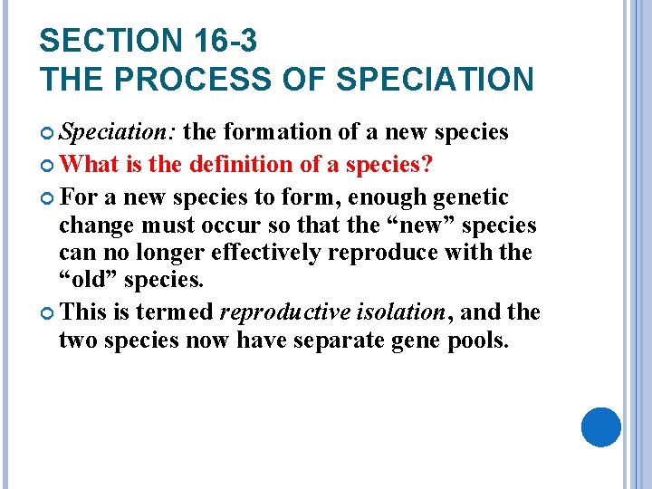 EVOLUTION OF POPULATIONS Objectives 12 1 Identifying ways