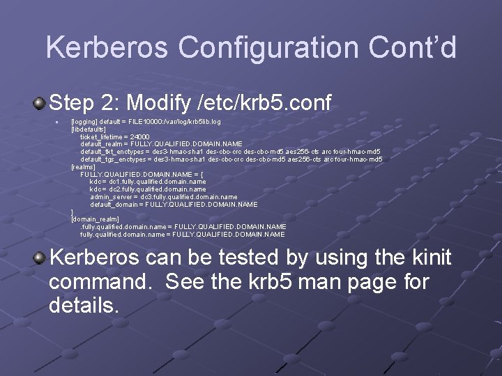 Active Directory and Apache Using Kerberos and Apache