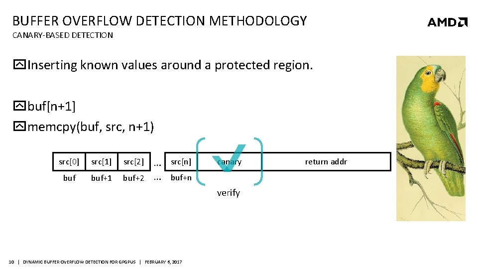 DYNAMIC BUFFER OVERFLOW DETECTION FOR GPGPUS CHRIS ERB