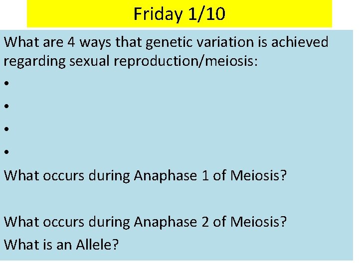 BLOCK 17 18 What are the 3 parts