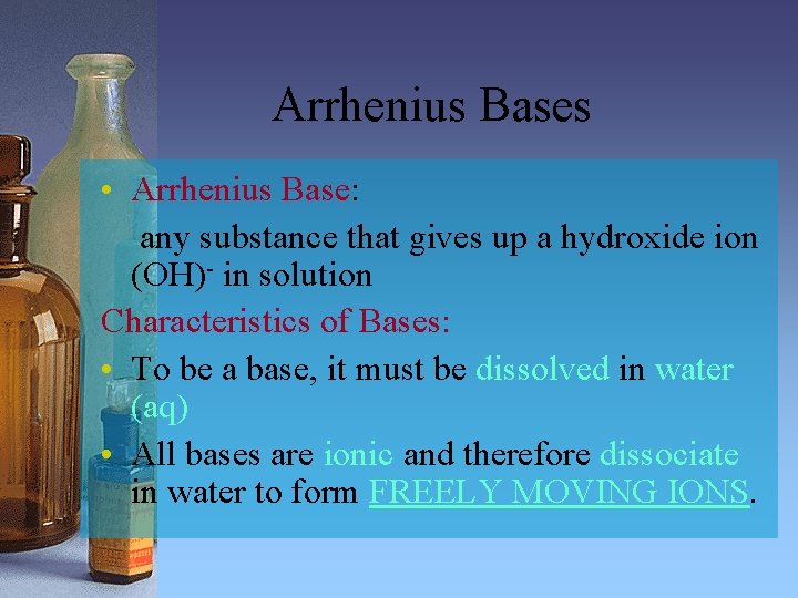 Unit 8 Acids and Bases Who is Arrhenius