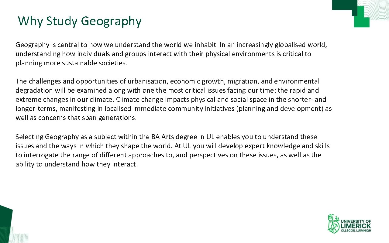 Geography BA Arts LM 002 Why Study Geography