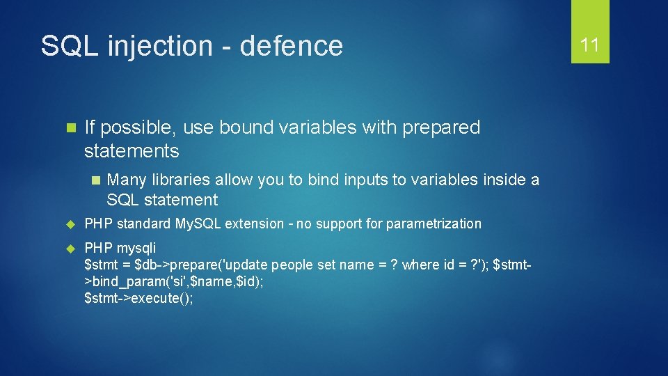 Web Applications Security SQL IT College Andres Kver