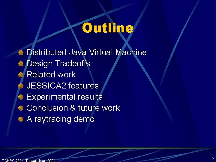 JITCompilerAssisted Distributed Java Virtual Machine Wenzhang Zhu ChoLi