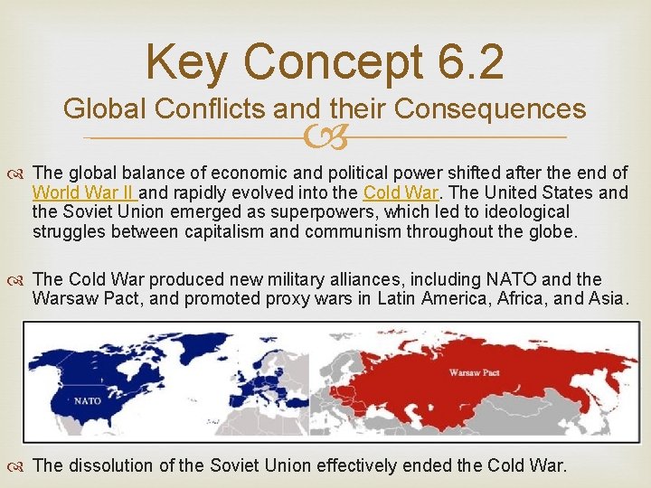 Key Concepts 6 2 Part III Global Conflicts
