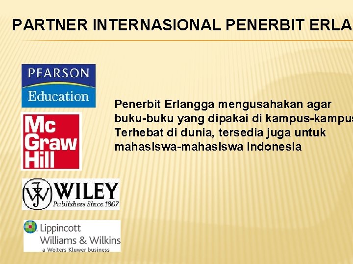 PENERBIT ERLANGGA BUKU PERGURUAN TINGGI LINI MASA PENERBIT