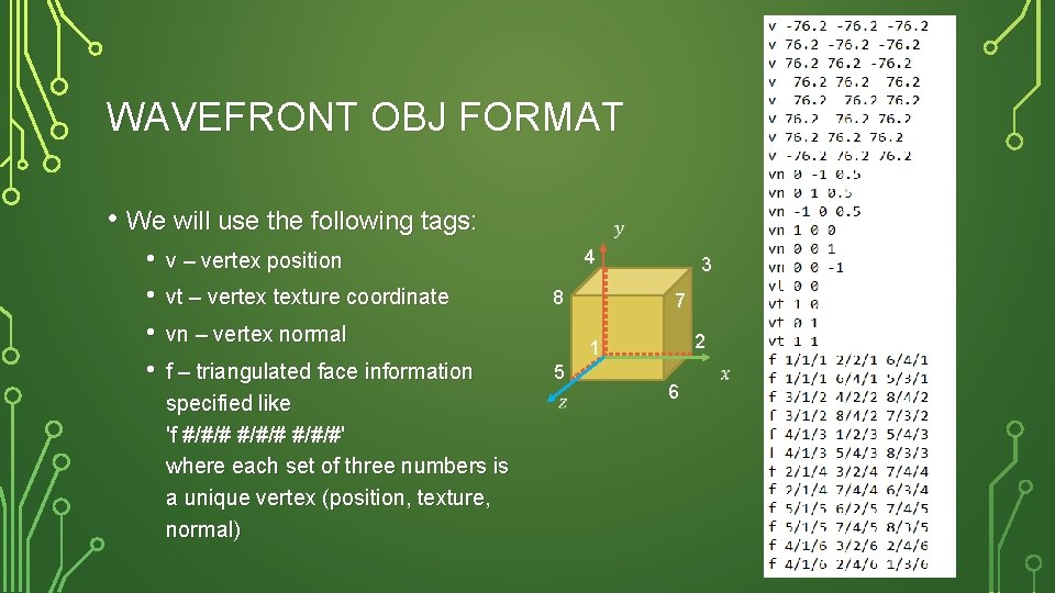 CMSC 335 COMPUTER GRAPHICS LAB 1 OBJ MODEL