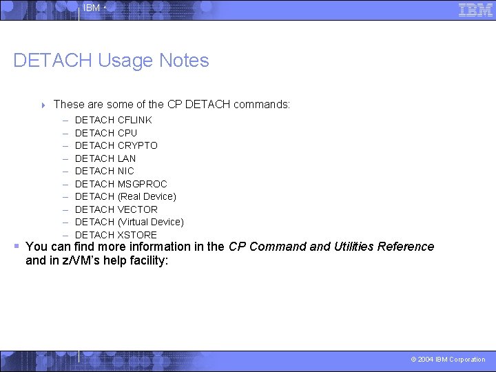 Ibm Zvm Module 5 Advanced Structures And Commands