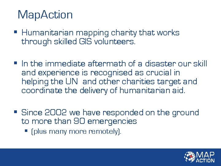 Tacloban Philippines 2013 An Introduction to Map Action