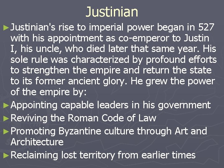 The Byzantine Empire Map of E W Roman