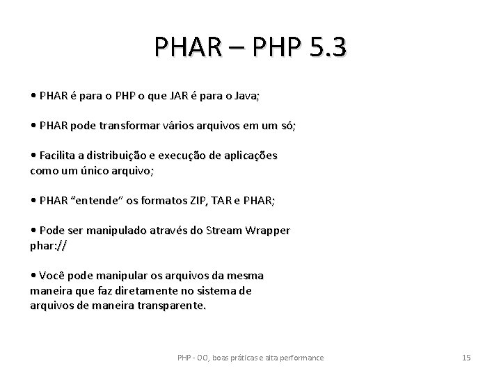 Zend Framework OO boas prticas e alta performance