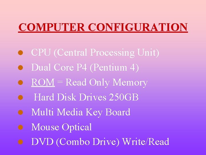 INTRODUCTION TO BASIC DETAILS What Shall we learn