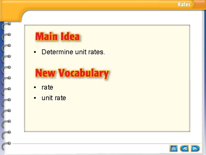 Main Idea and New Vocabulary Example 1 Find