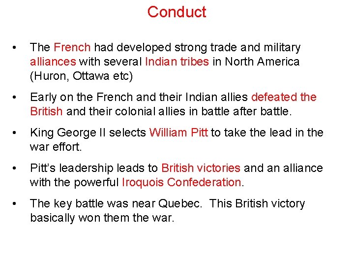 French and Indian War Causes Great Britain and