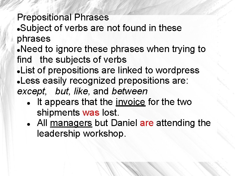 Chapter 10 SubjectVerb Agreement Level 1 Locating Subjects