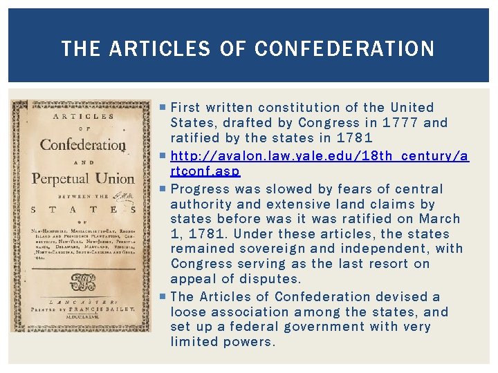 FOUNDING A NATION Give Me Liberty Ch 7