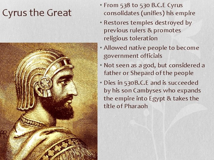 PERSIAN EMPIRE Bell work 10 1 Here is