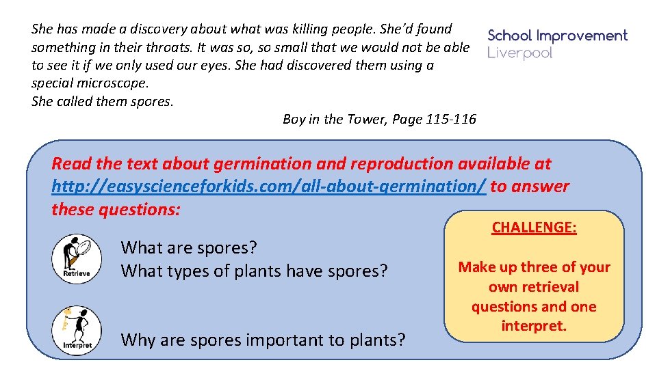 Boy in the Tower Lesson Seven Prior Class