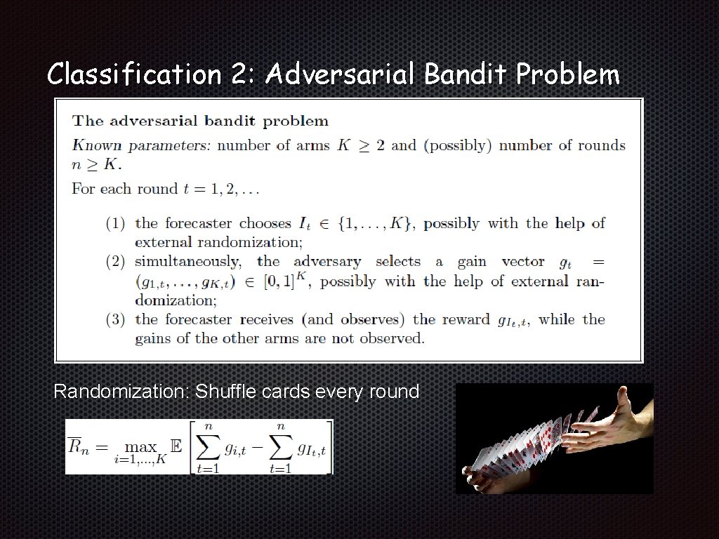 Basics of Multiarmed Bandit Problems Zhu Han Department