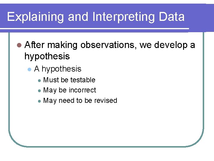Introduction to Science Vocabulary science observation hypothesis ...