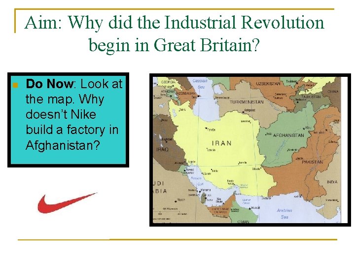 Beginning of the Industrial Revolution HSLPS Global III