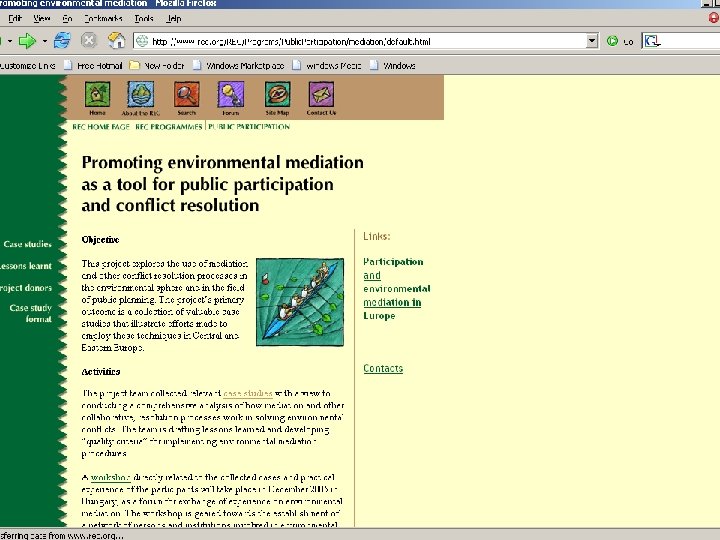 Promoting environmental mediation as a tool for public
