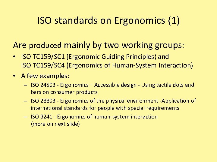 Overview of ISO standardisation actions by Jan Engelen