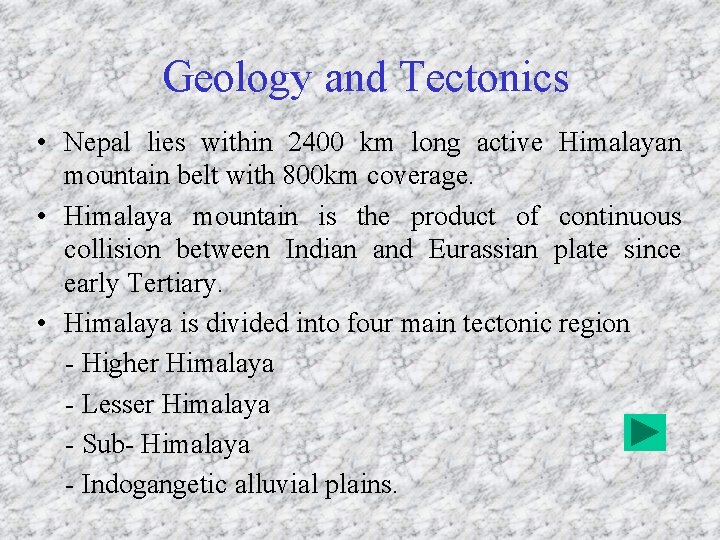 Seismology of Nepal An Overview Lok Bijaya Adhikari