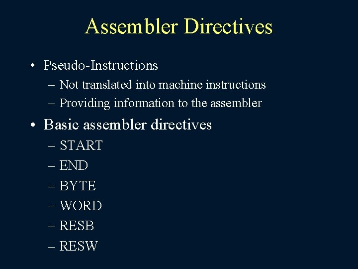 CS 2422 Assembly Language System Programming November 30