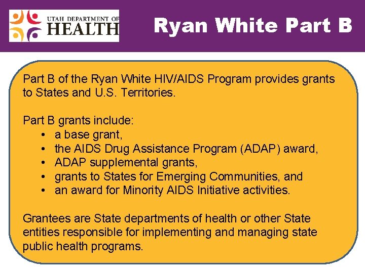 Treatment Care Services Program Ryan White Part B