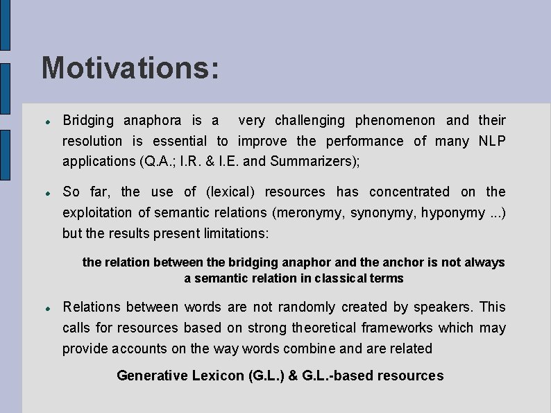 Using a Generative Lexicon Resource to Compute Bridging