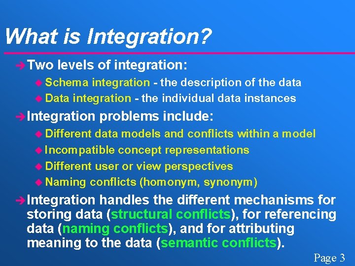 Integrating Relational Database Schemas using a Standardized Dictionary