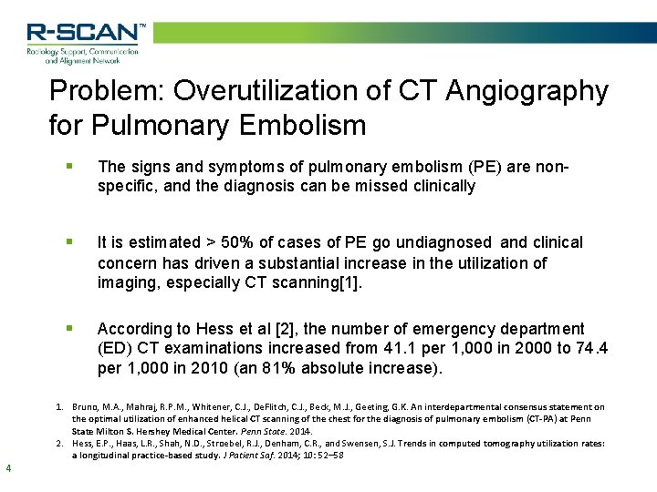 CTA for Pulmonary Embolism When to Image Based