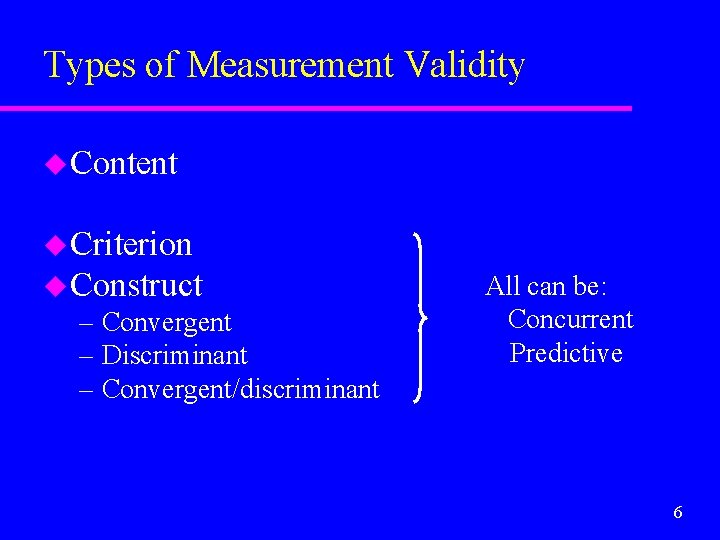 Class 5 Additional Psychometric Characteristics Validity and Bias