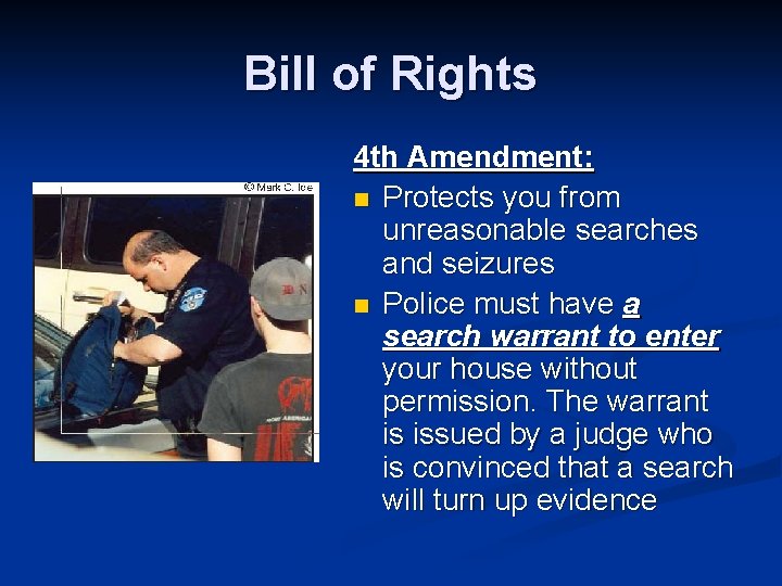 Chapter 4 The Bill of Rights 1 st