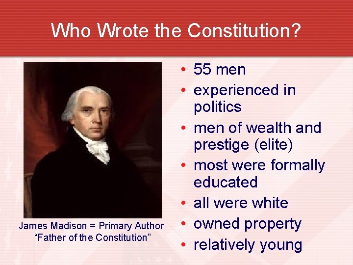 Chapter 6 The Constitution and the New Republic
